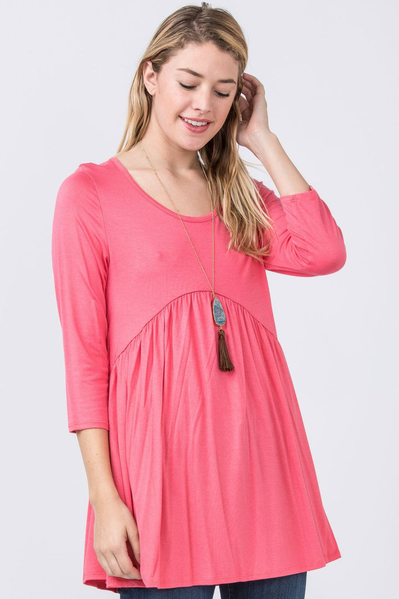 Hot Pink Baby Doll Tunic – éloges